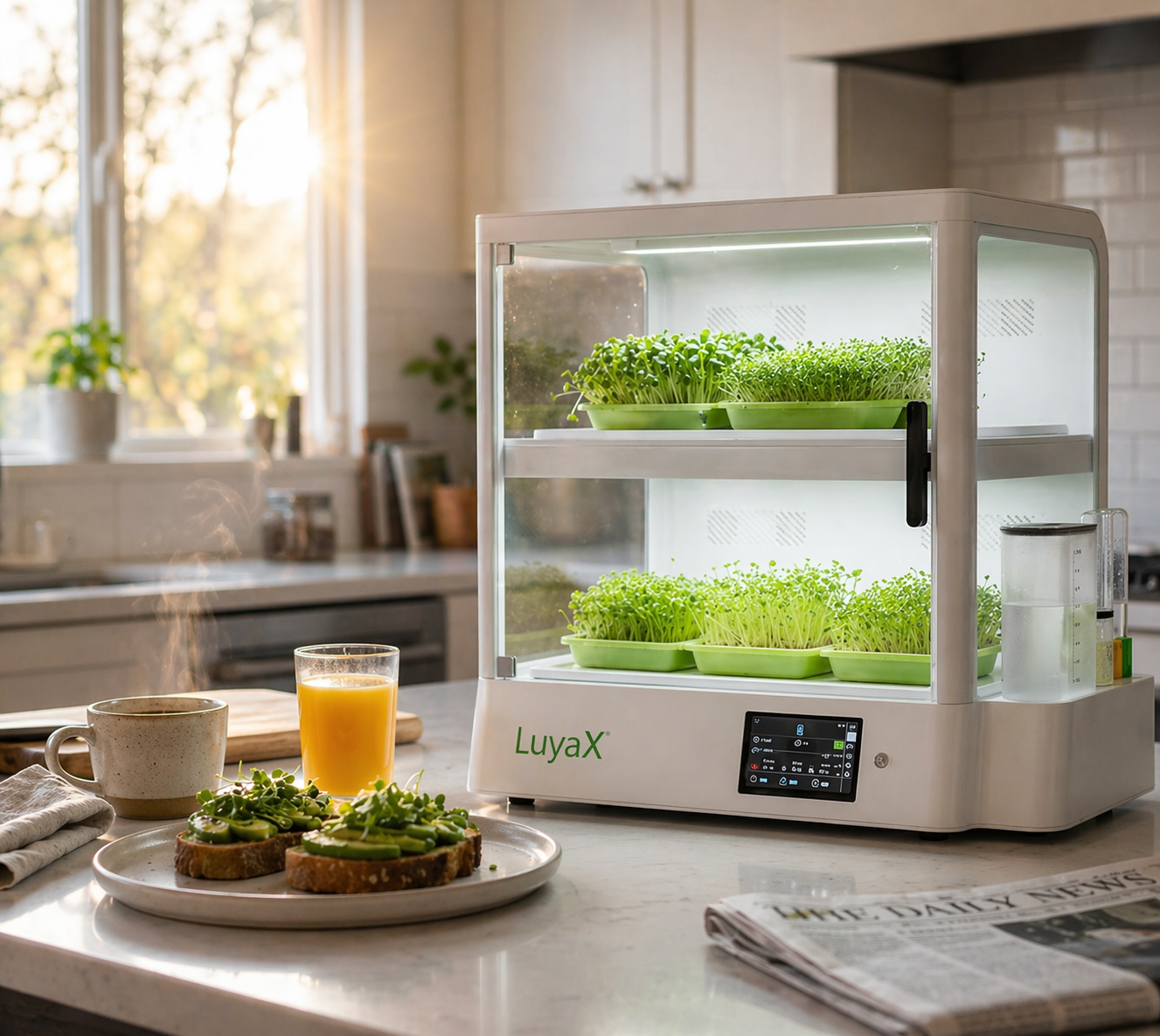 Luya — AI-Powered Microgreens Grower